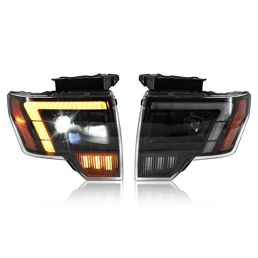 KUER LED FULL LED HEADLIGHTS PLUG & PLAY FORD F150 09-14 – LOWEREDF150